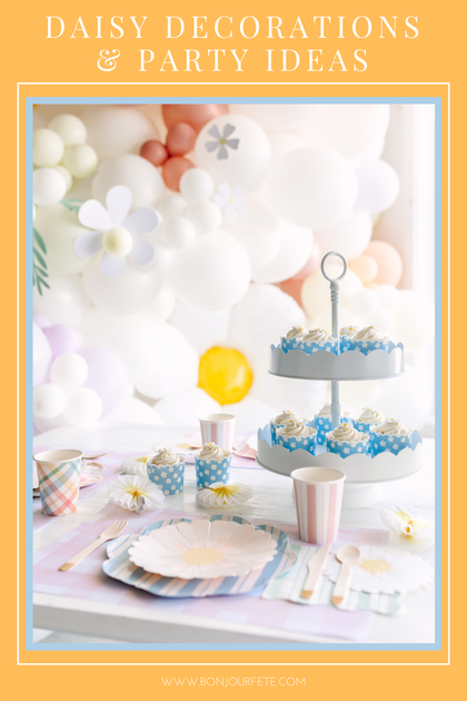 DAISY PARTY SUPPLIES & DAISY DECORATION IDEAS | Bonjour Fête