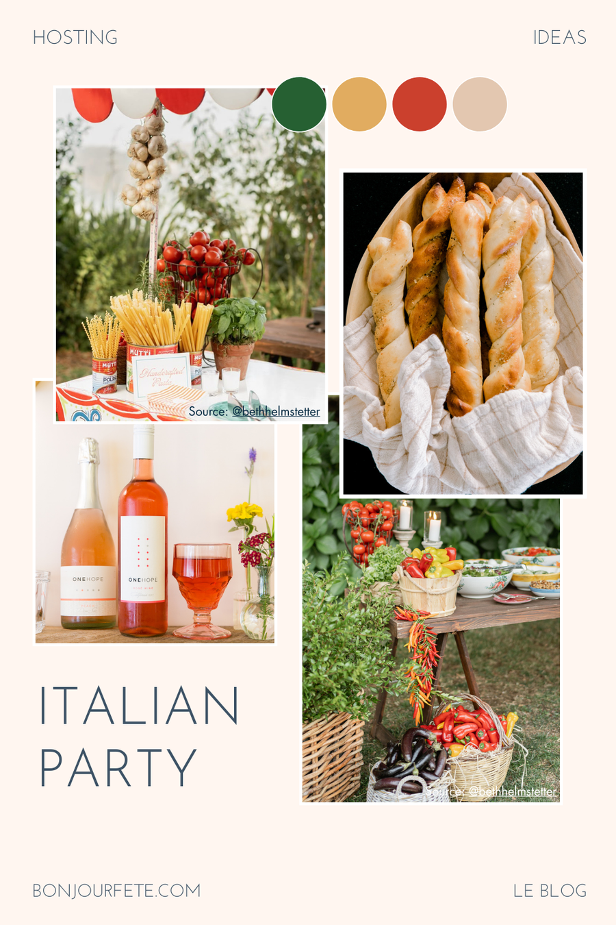 How to Throw an Italian-Themed Dinner Party | Bonjour Fête – Bonjour Fête