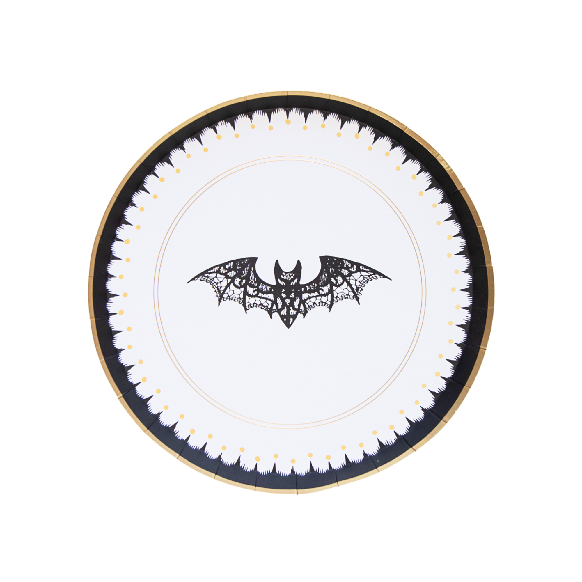 ELEGANT HALLOWEEN DESSERT LACY BAT PLATES – Bonjour Fête