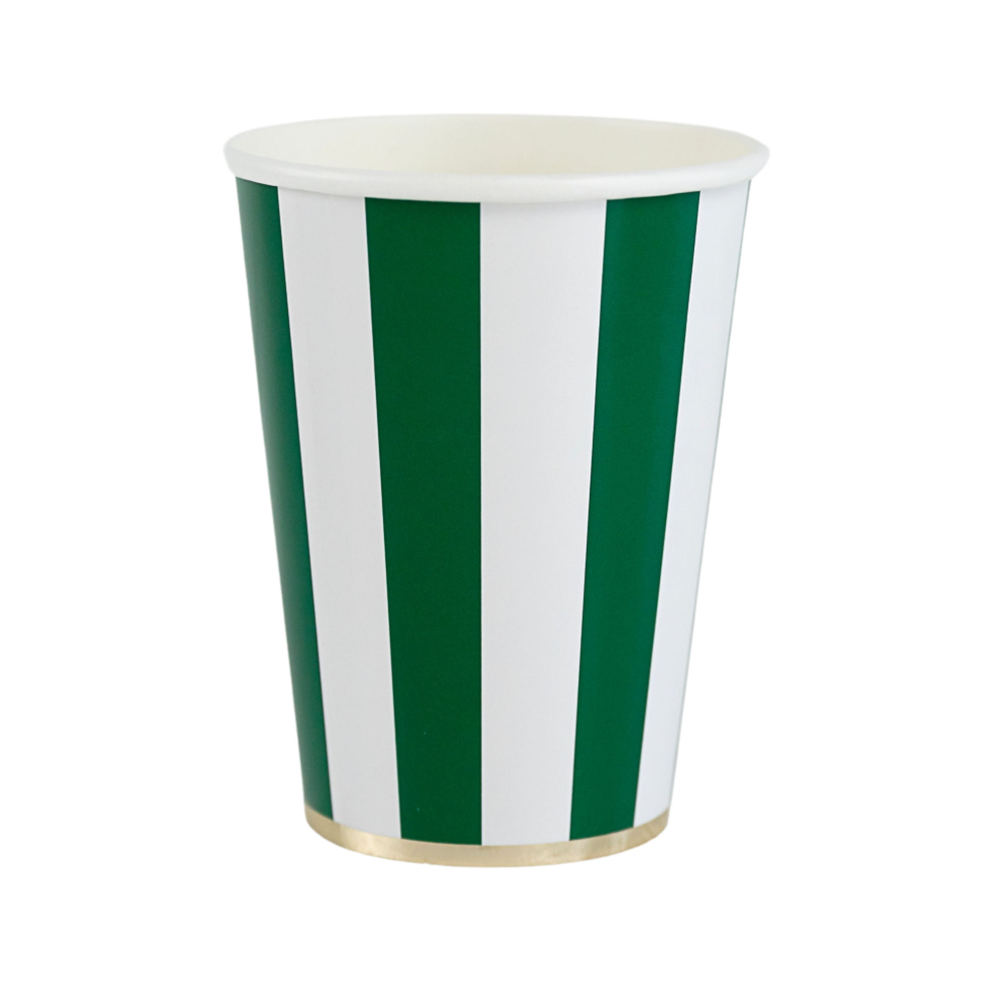 EMERALD GREEN SIGNATURE CABANA STRIPE CUPS – Bonjour Fête