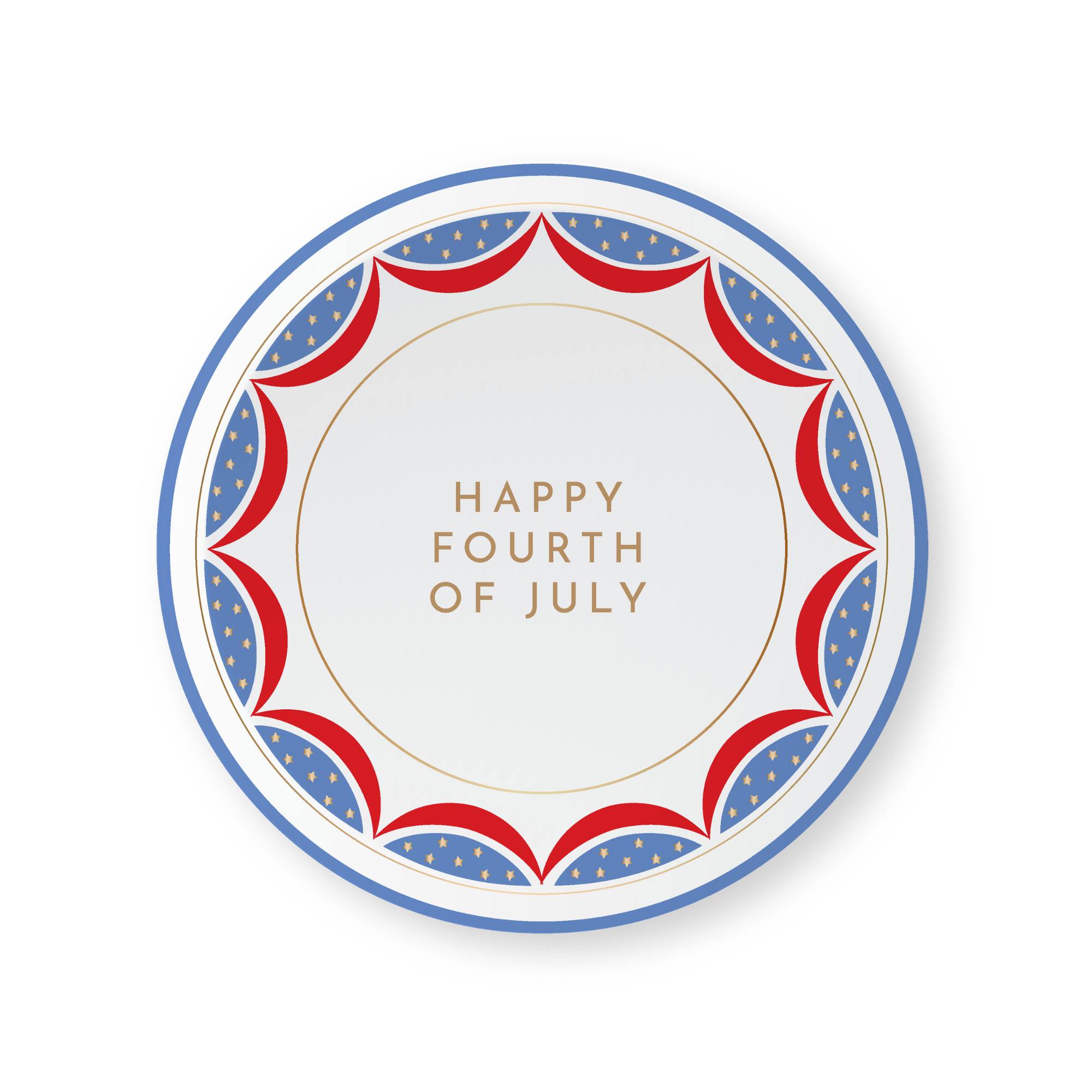 HAPPY 4TH OF JULY DESSERT PLATES – Bonjour Fête