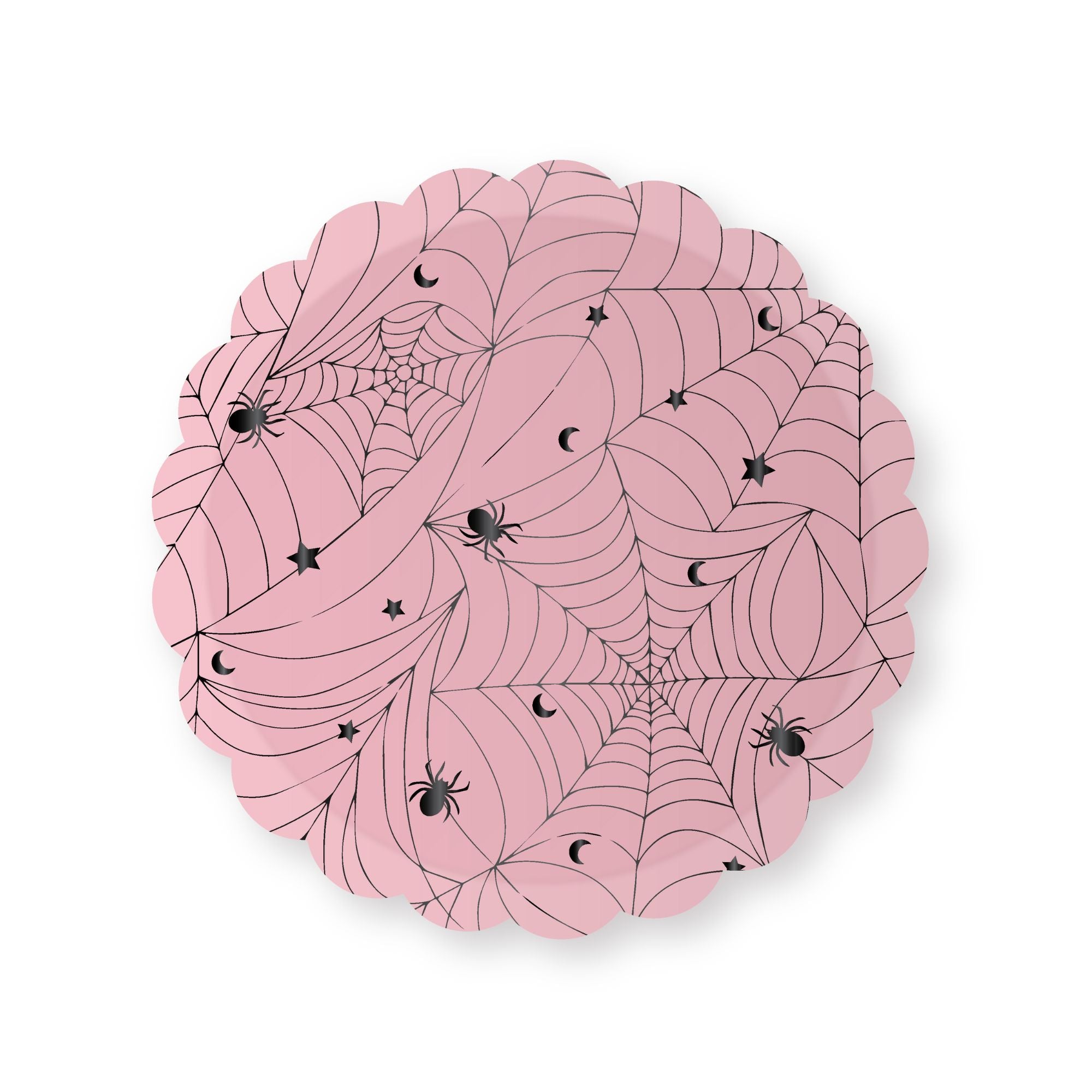 PINK SPIDER WEB SMALL PLATES – Bonjour Fête