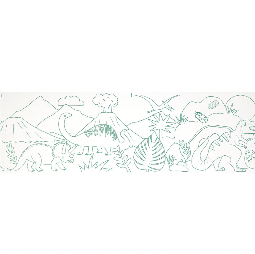 DINOSAUR COLORING PAPER ROLL – Bonjour Fête