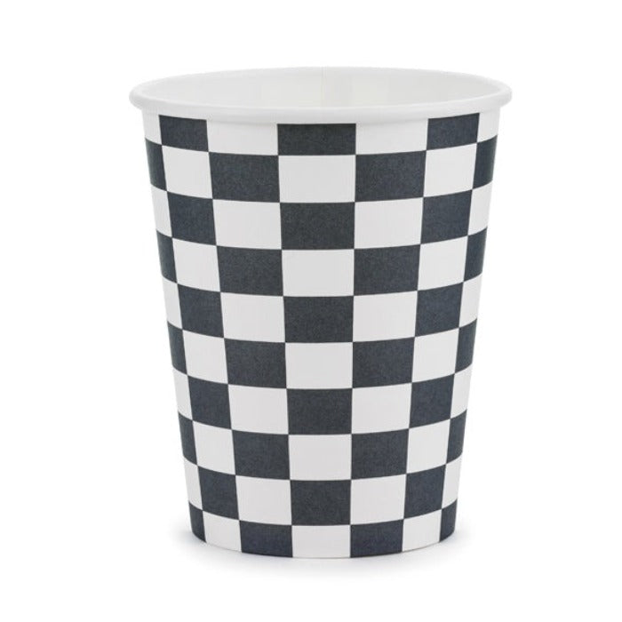 BLACK & WHITE CHECKER CUPS – Bonjour Fête