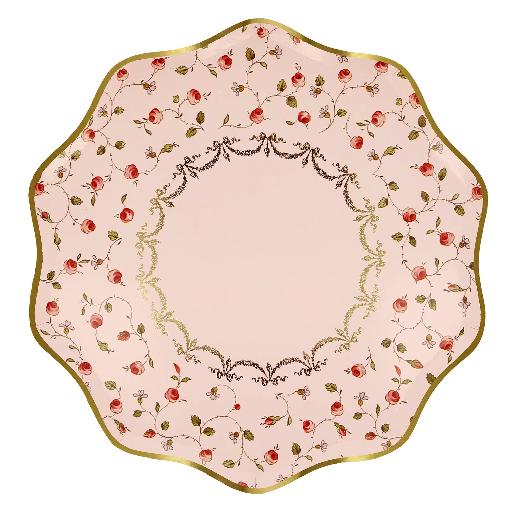 LADUREE PARIS ROSE BUD PLATES – Bonjour Fête