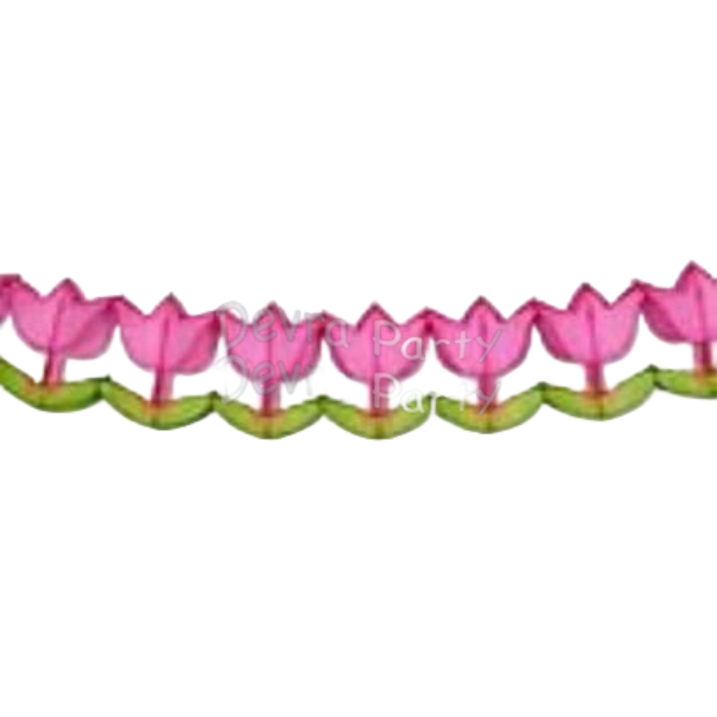 TULIP TISSUE PAPER GARLAND – Bonjour Fête