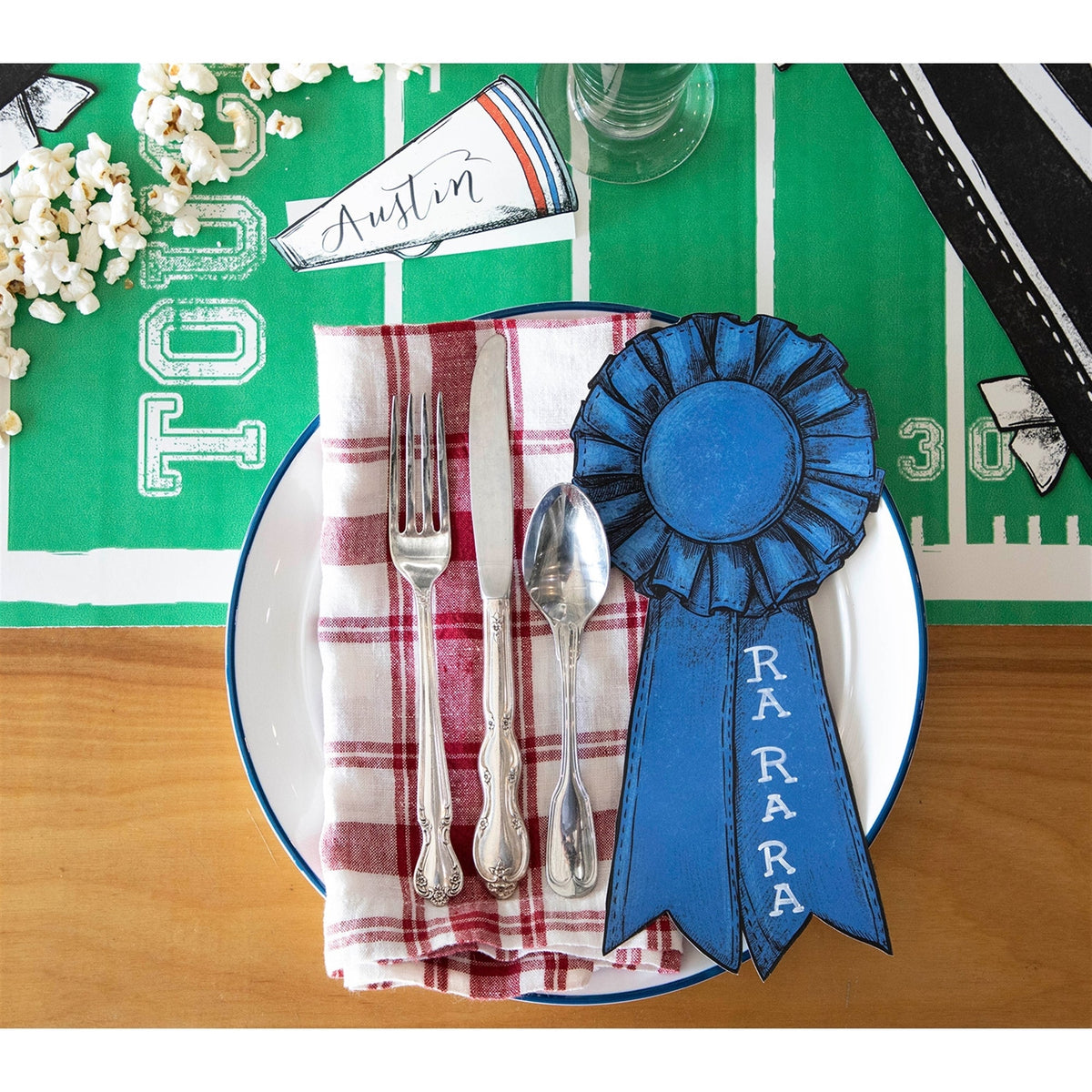 BLUE RIBBON TABLE ACCENT | Bonjour Fête