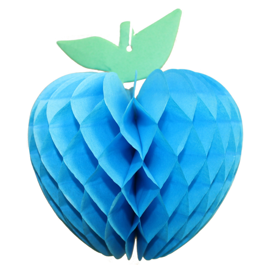 7" HONEYCOMB APPLE DECORATION – Bonjour Fête
