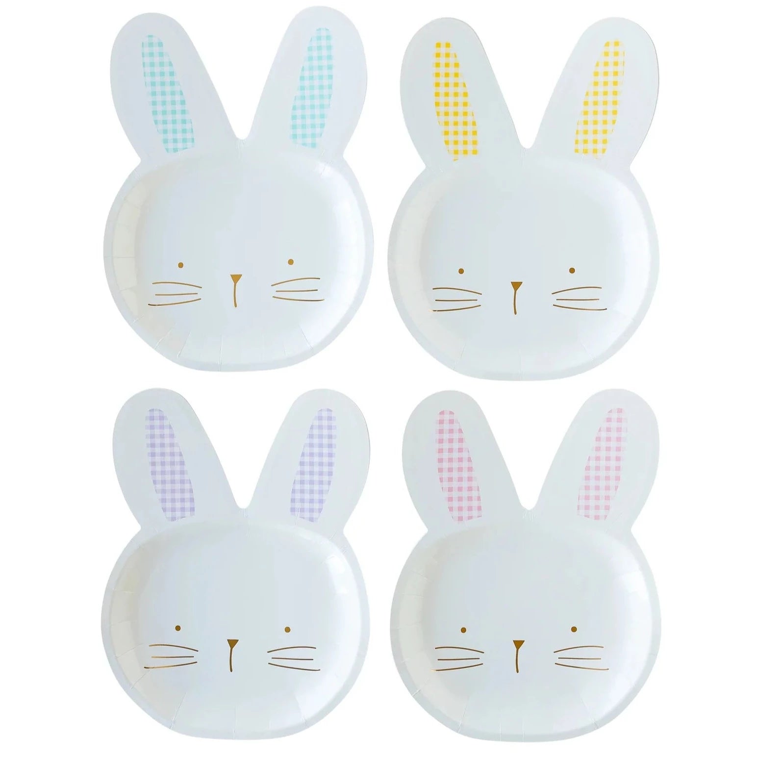 GINGHAM BUNNY EARS PLATES – Bonjour Fête