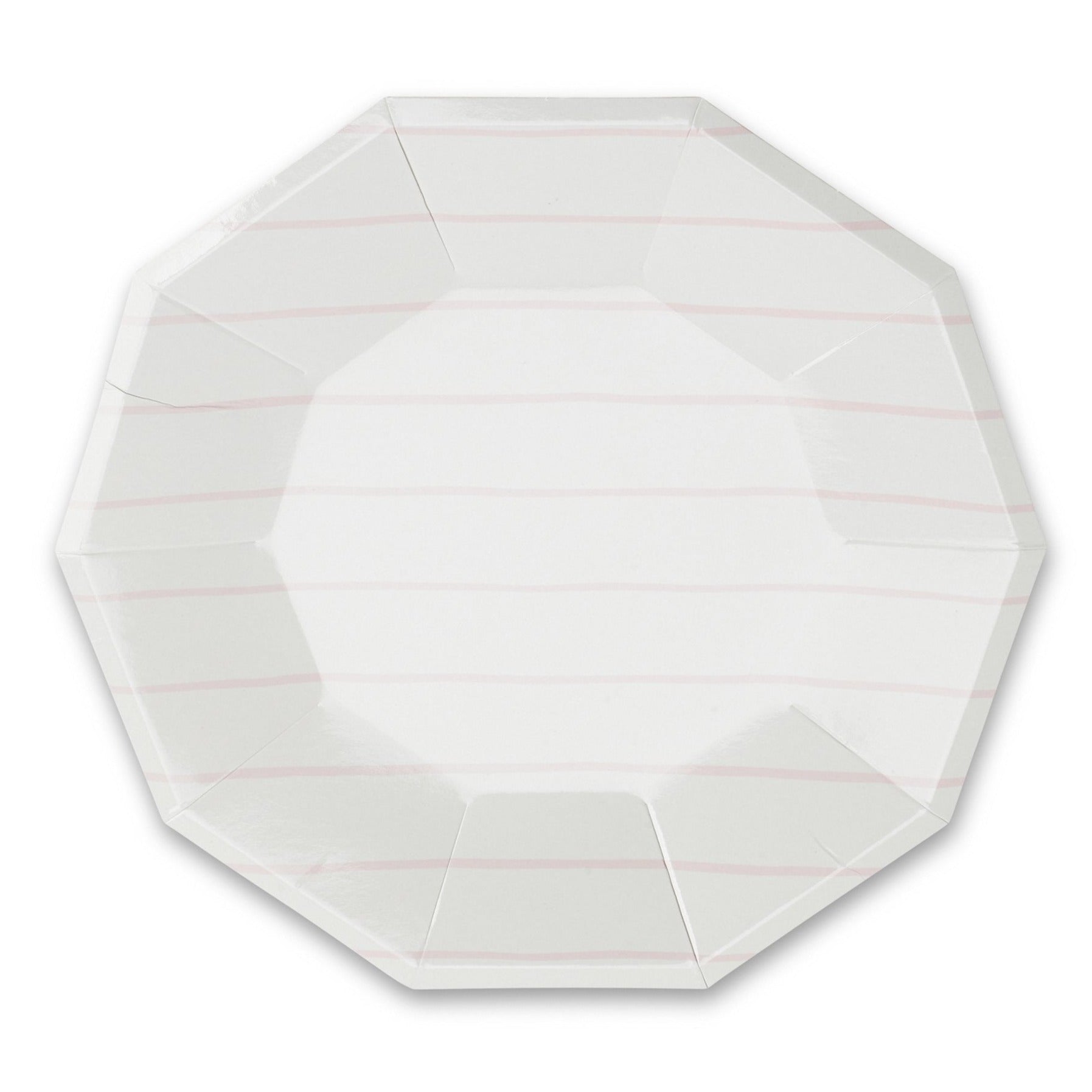 BLUSH FRENCHIE STRIPED PLATES – Bonjour Fête