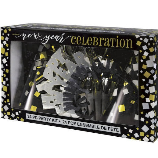 BLACK, GOLD AND SILVER NEW YEAR'S CELEBRATION KIT – Bonjour Fête