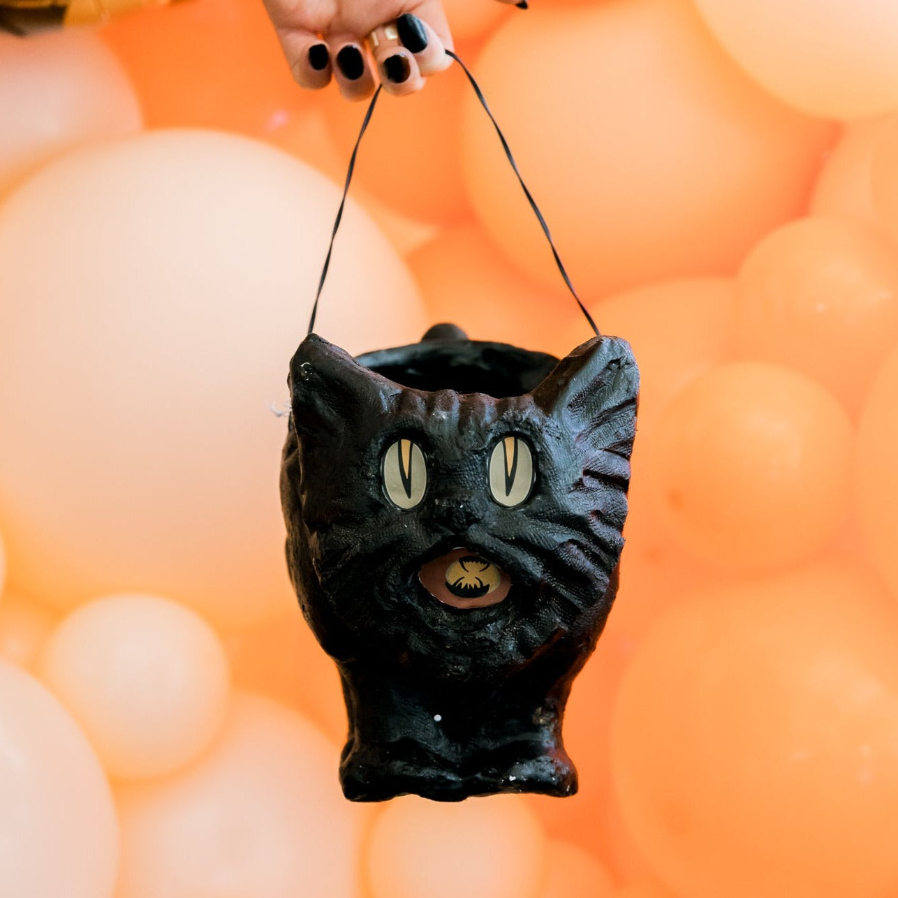 Vintage Halloween Cat Decorations